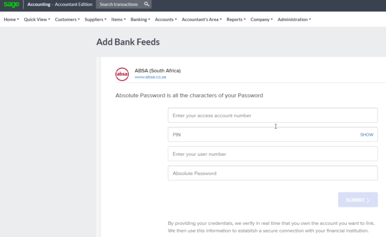 How to connect and use ABSA bank feeds with Sage Business Cloud ...