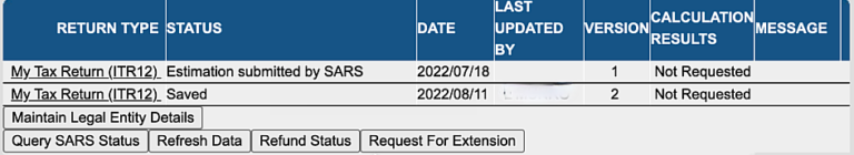 Refreshing an ITR12 (individual taxpayer) income tax return: How? When ...