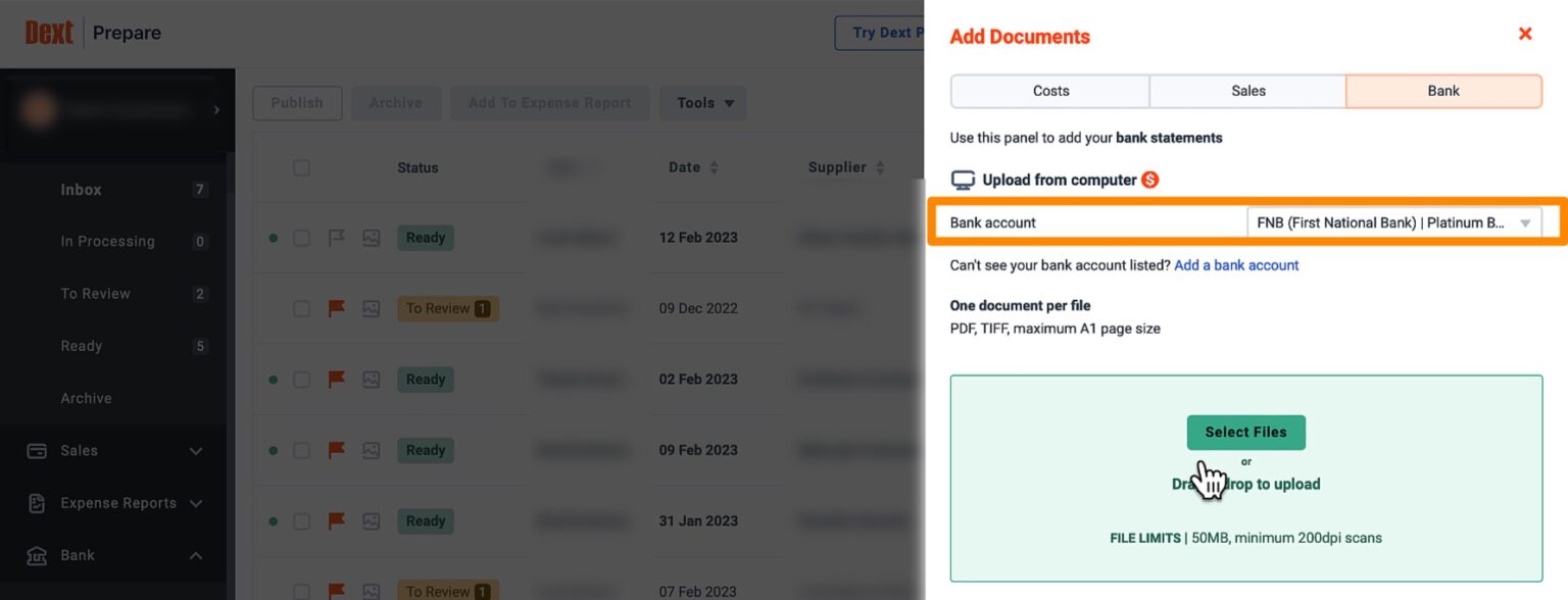 Dext: The best Bank Statement conversion tool for importing bank ...