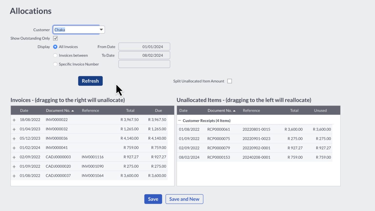 Marking Customer Invoices Paid from Split Transactions in Sage | The Fun Accountant