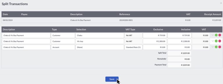 Marking Customer Invoices Paid from Split Transactions in Sage | The ...