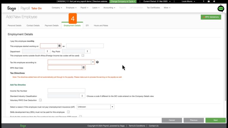 How to add employees in Sage Payroll | The Fun Accountant