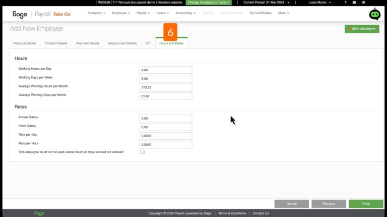 How to add employees in Sage Payroll | The Fun Accountant